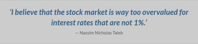 《黑天鹅》作者塔勒布：相对当前利率股市“估值过高”-美股-金融界